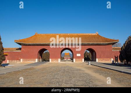 the Great Red Gate architectural landscape in the eastern Mausoleum of ...