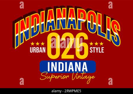 indianapolis,indiana, urban style, vintage college for t-shirt, posters ...