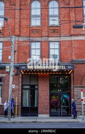 The Broadview Hotel main entrance in Toronto Stock Photo - Alamy