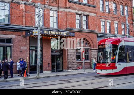 The Broadview Hotel main entrance in Toronto Stock Photo - Alamy
