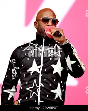 DJ Spoony performing at the BBC Radio 2 In The Park, Leicester, United ...