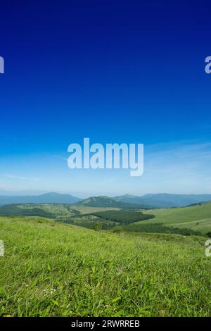 View of Yashima-gahara marshland from Kurumayama Plateau Stock Photo ...