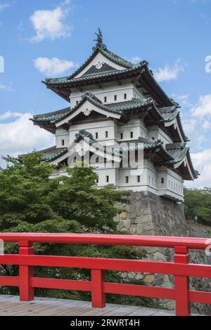 The castle keep of Hirosaki Castle Stock Photo - Alamy