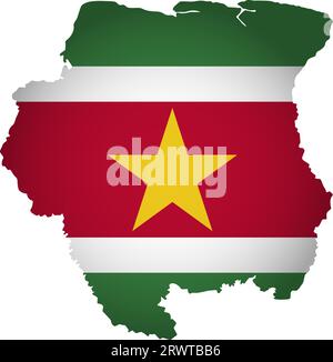 Suriname flag, vector illustration on a white background Stock Vector Image & Art - Alamy