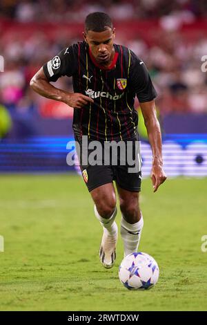 Andy Diouf (18) of RC Lens pictured during the Uefa Europa League play ...