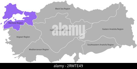 sea of marmara map Stock Vector Image & Art - Alamy