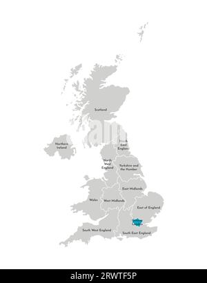 greater london administrative map Stock Vector Image & Art - Alamy