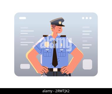 policeman in unifor police officer man cop portrait happy labor day ...