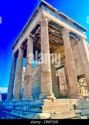 A vertical of the Acropolis, Parthenonas of Athens, Greece Stock Photo ...