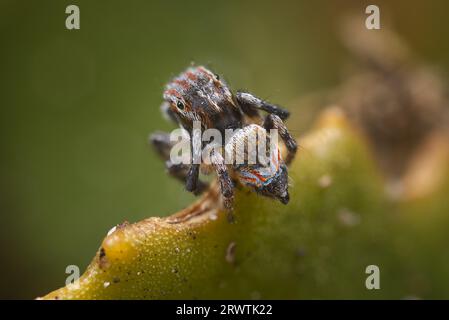 Male Peacock spider (Maratus tiddalik Stock Photo - Alamy