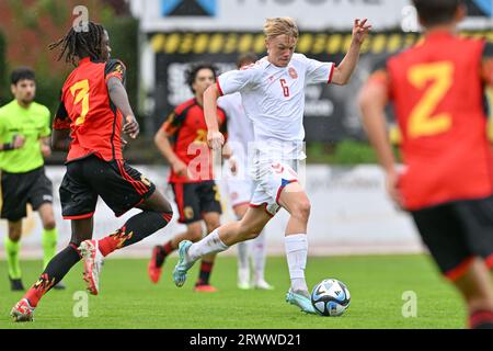 Oudenaarde, Belgium. 21st Sep, 2023. Stan Naert (19) of Belgium ...