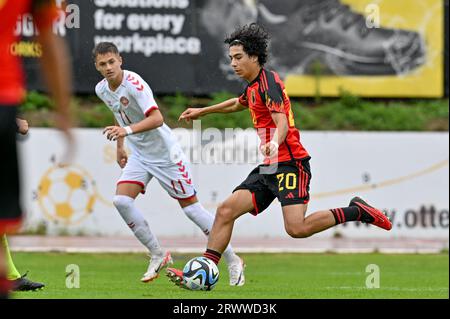 Oudenaarde, Belgium. 21st Sep, 2023. Stan Naert (19) of Belgium ...