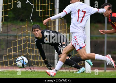 Oudenaarde, Belgium. 21st Sep, 2023. Stan Naert (19) of Belgium ...