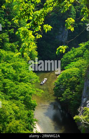 Geibikei Gorge and boat tour Stock Photo - Alamy
