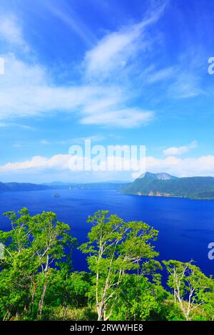 Mashu Ko Seen from the First Observatory Stock Photo - Alamy