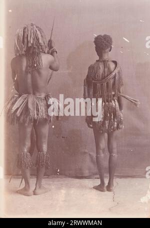 Portrait of a man and woman from the Great Andamanese people ...