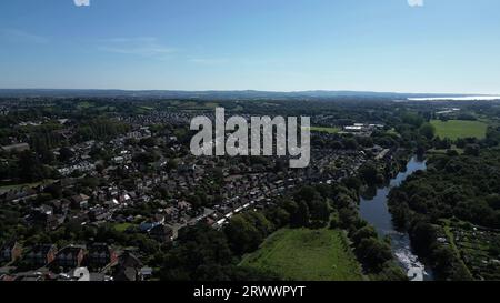 View of Exeter City and the Exe valley. Devon, UK. July, 2017 Stock ...