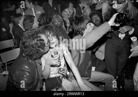 Alternative Miss World Competition 1980s UK. A contestant on stage at ...