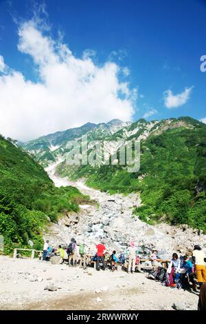 Snowy valley of Tsugaike nature park Stock Photo - Alamy