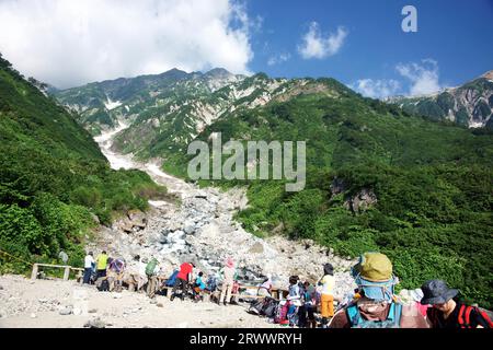 Great snow ravine in Hakuba Stock Photo - Alamy