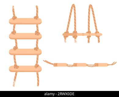 Small wooden ladder for rodent mammal animals vector illustration ...