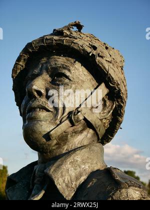 Major John Howard memorial at Pegasus Bridge Caen Canal Bénouville Near ...