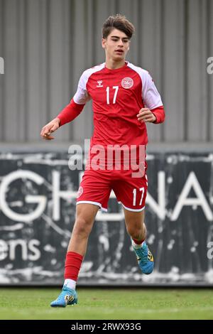 Julius Lucena (17) of Denmark pictured during a friendly soccer game ...