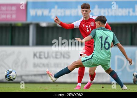 Tristan Panduro (21) of Denmark pictured during a friendly soccer game ...