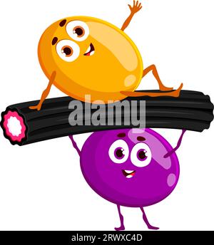 Cartoon Halloween math division sign or number wizard and mage ...
