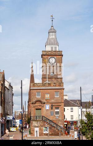 The Midsteeple building in the high street of Dumfries, Scotland Stock ...