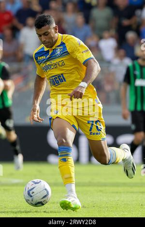 Frosinone's Moroccan forward Walid Cheddira celebrates after scoring a ...