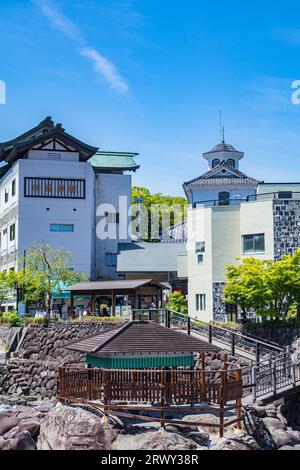 Tokko-no-yu and Kawarayu, the origin of Shuzenji Onsen Stock Photo - Alamy