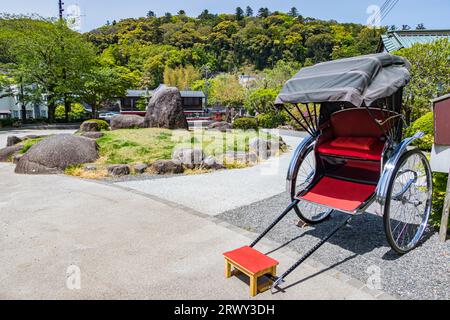 Shuzenji Onsen Tokko-no-yu (Tokko hot spring) on the opposite bank of ...