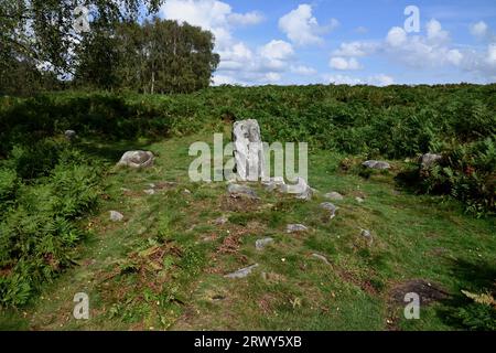 The largest standing stone in the Froggatt Edge Stone Circle (aka Stoke ...