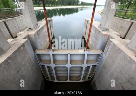 Landscape of flood gate architecture, outdoor Stock Photo - Alamy