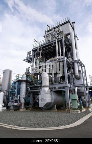 Osaka, Japan. 21st Sep, 2023. A scale model of the hydrogen fuel cell ...