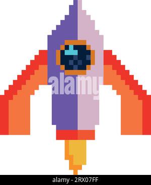 vector pixel art warship isolated Stock Vector Image & Art - Alamy