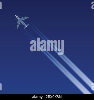 Layered vector illustration of Airplane on Runway Stock Vector Image ...