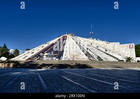 Albania. Tirana. The pyramid: International Center of Culture. Formerly ...