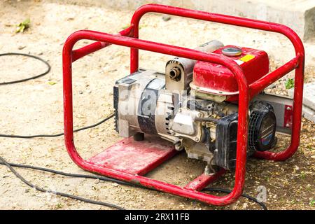 Gasoline Portable Generator. Concept source of uninterrupted and ...
