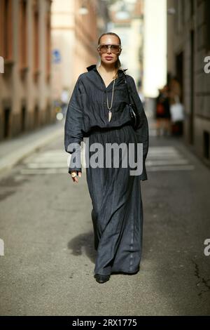 Milano, Italy. 21st Sep, 2023. Prada fashion show - arrivals - Pictured ...