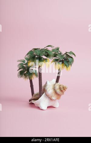 A conch shell used as a metaphor for a tropical island. Offbeat and ...