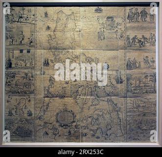Wall map of the Philippines.(1734).By Pedro Murillo Velarde (mapmaker.) Nicolas de la Cruz Bagay ...