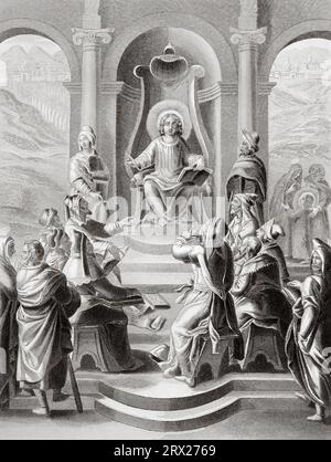 Bible Story Illustration Of Jesus with the Doctors (Luke 46-47) by ...