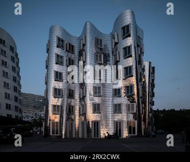 Gehry Bauten, architect Zaha Hadid, Medienhafen, Dusseldorf, North ...
