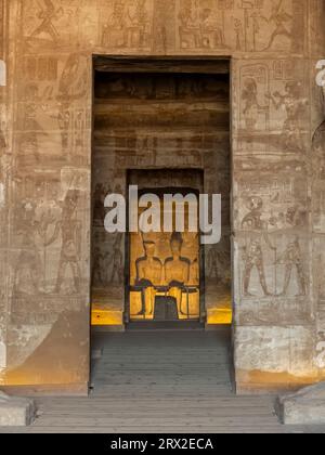 Interior View with an Ancient Egyptian Statues of Ramesses linked to ...