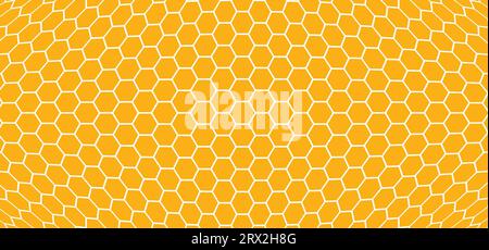 Yellow, orange beehive background. Honeycomb, bees hive cells pattern ...