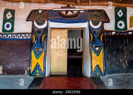 Entrance to the Lamido Palace, Ngaoundere, Adamawa region, Northern ...