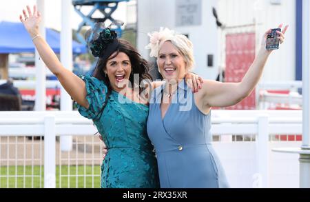Racegoers during day two of the Virgin Bet Ayr Gold Cup Festival at Ayr ...