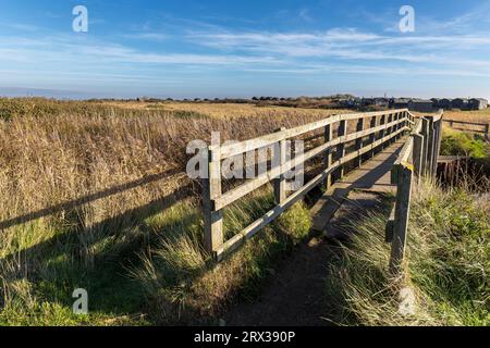 Walberwick beach, Suffolk, site of proposed interconnector electricty ...